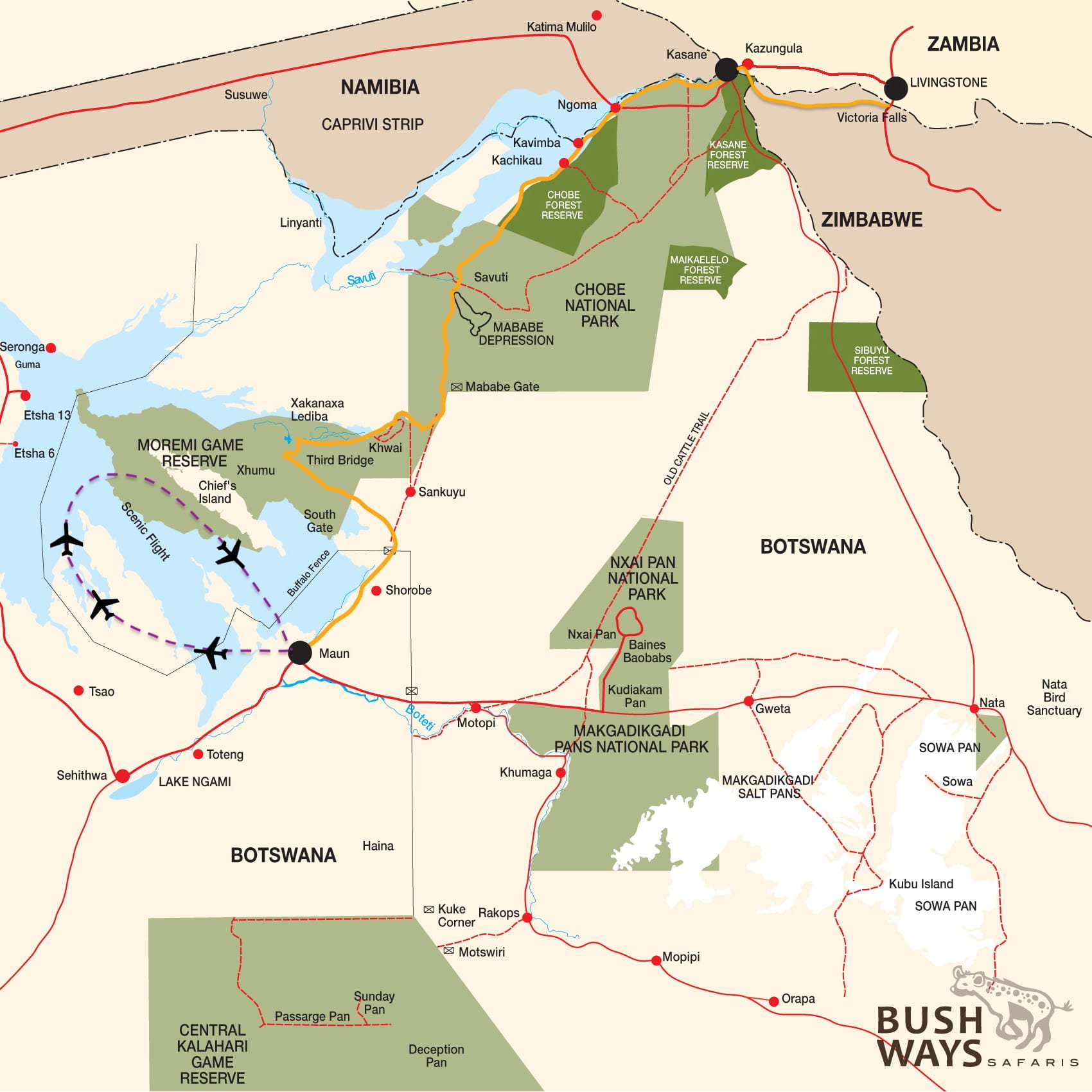 Mobile Camping Botswana | Zelt-Safaris in kleinen Gruppen › Madiba.de